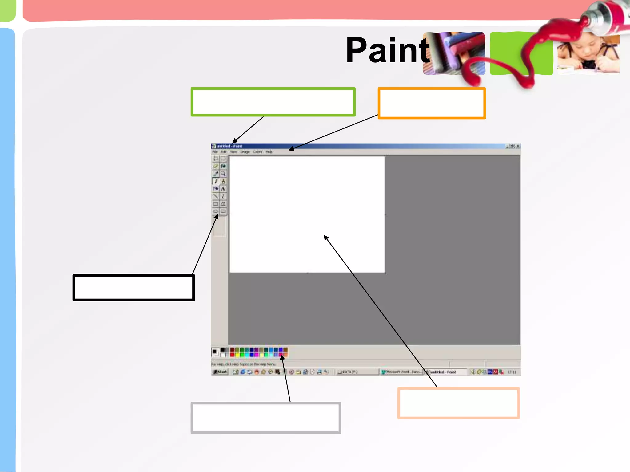 การใช้งานโปรแกรม Paint ป1 paint multipoint | PPTX