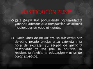 Tribu Urbana Punk | PPTX
