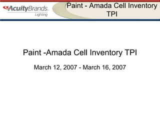 TPI Kaizen Event | PPT