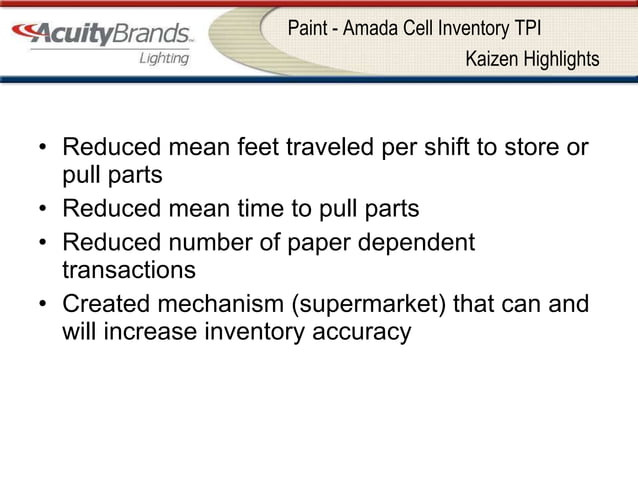 TPI Kaizen Event | PPT