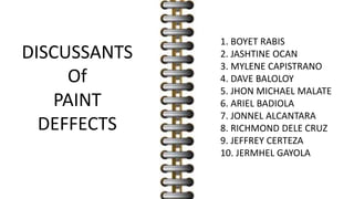 paint defect.pptx | Painting | Arts and Crafts