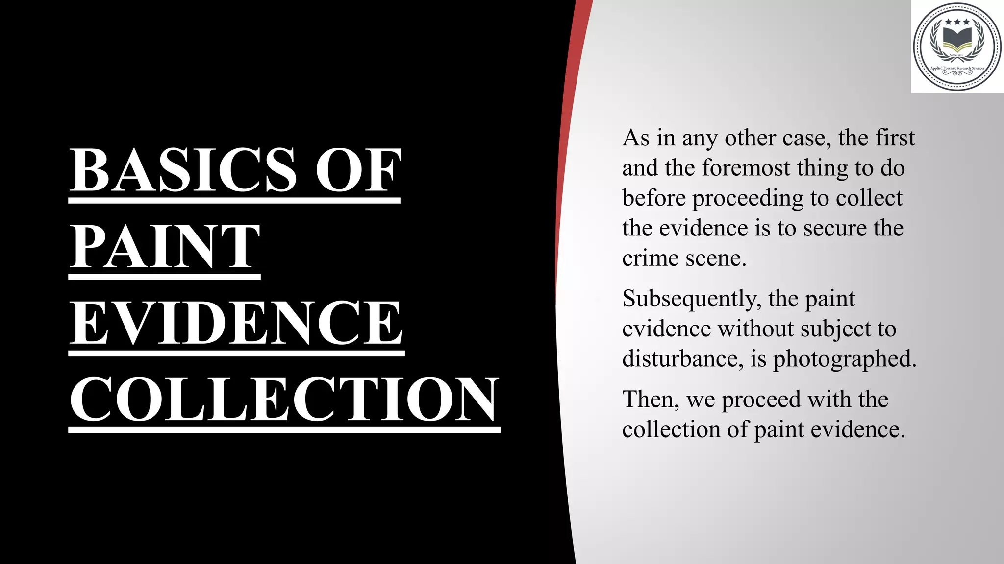 PAINT EVIDENCE COLLECTION | PPTX