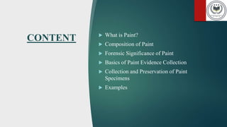 PAINT EVIDENCE COLLECTION | PPTX