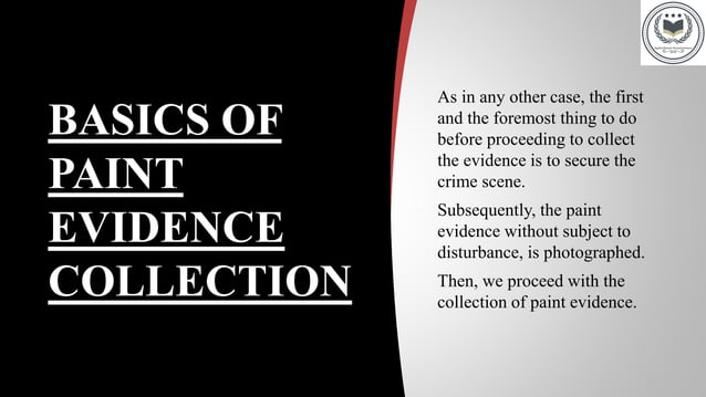 PAINT EVIDENCE COLLECTION | PPTX