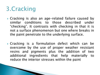 Paint failure in marine environment ppt | PPTX