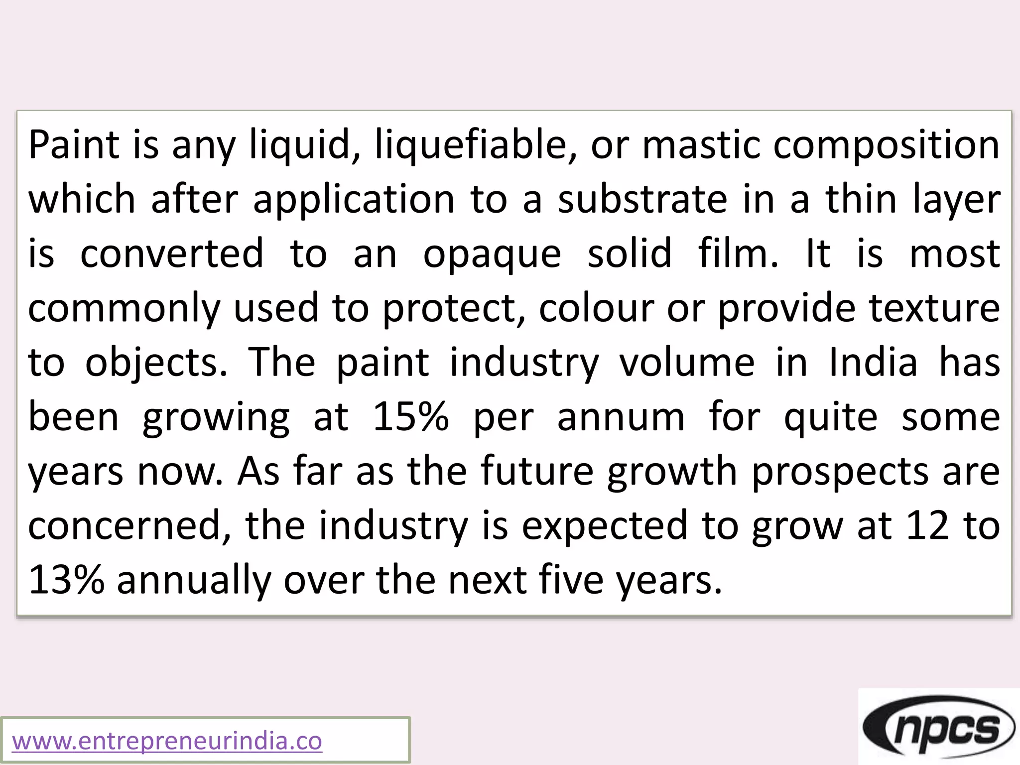 Paint Formulation and Process. How Paint is made? | PPTX