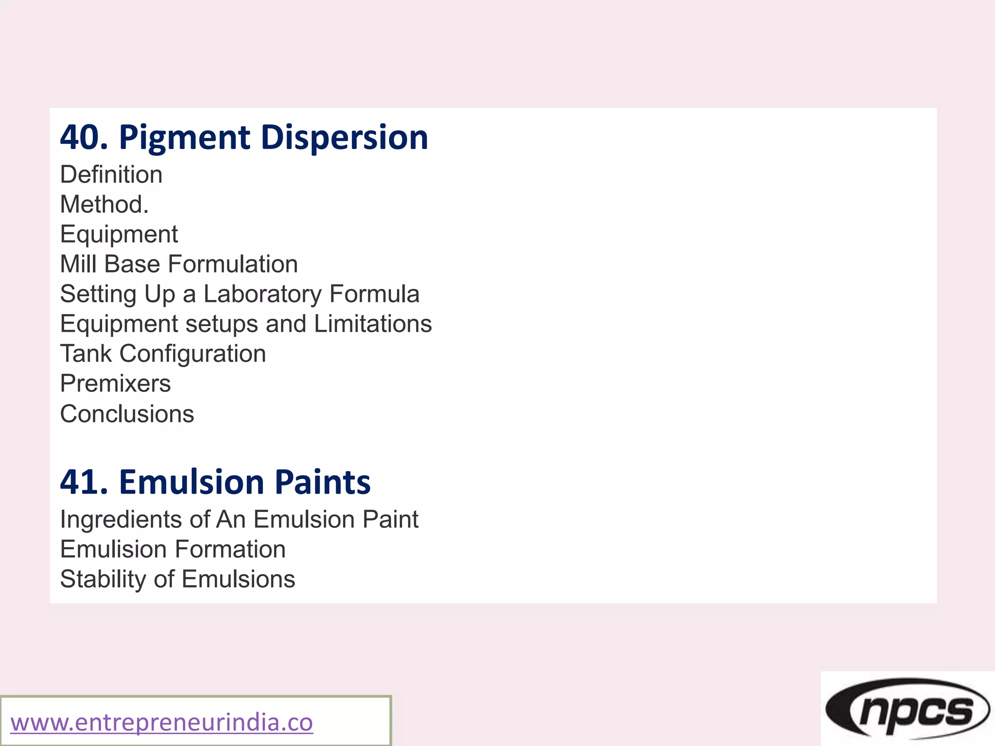 Paint Formulation and Process. How Paint is made? | PPTX