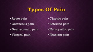 Pain therapy - Post Operative Pain Management | PDF