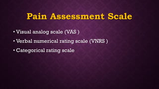 Pain therapy - Post Operative Pain Management | PDF