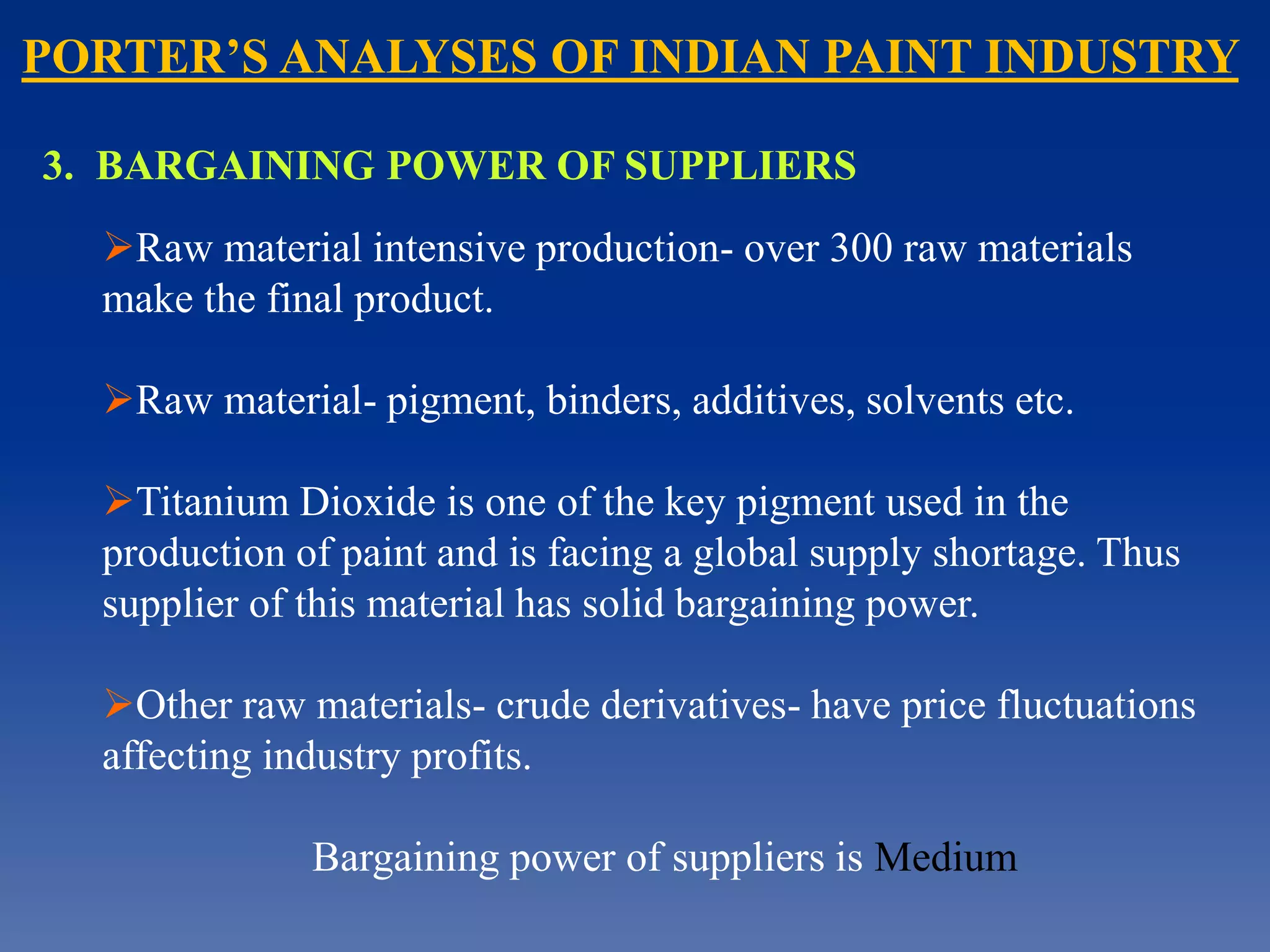 Paint industry | PPTX
