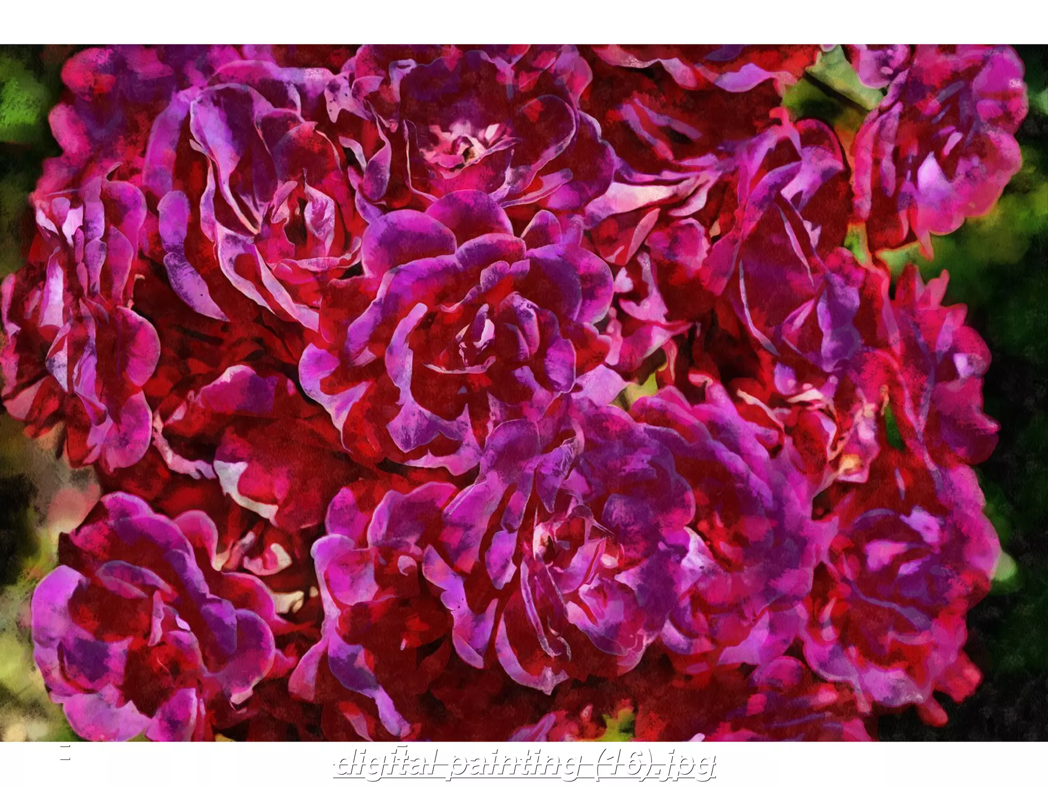 Rose in digital painting | PPT