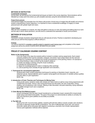 Painting 2 syllabus | DOCX