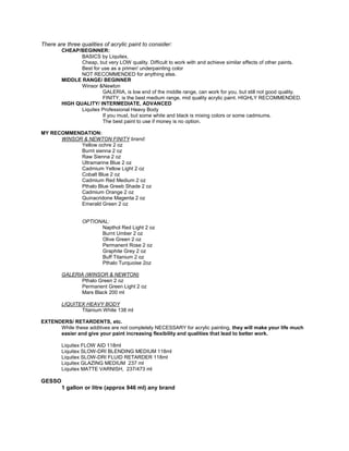 Painting 2 syllabus | PDF