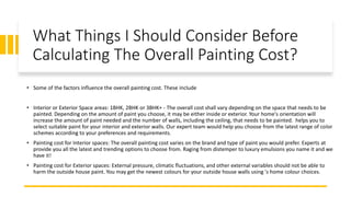 Painting Cost Calculator | PPTX