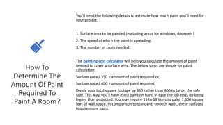 Painting Cost Calculator | PPT