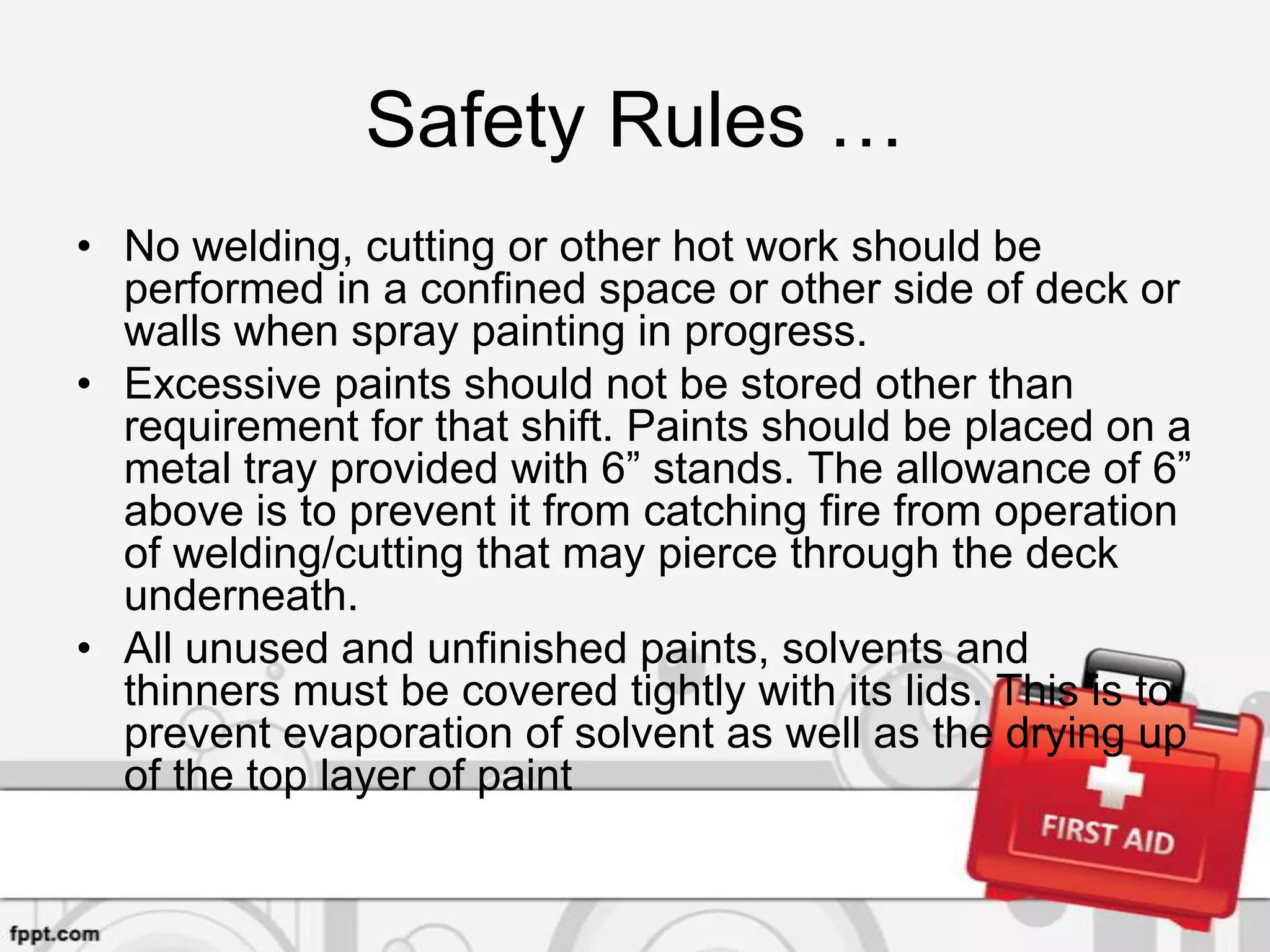 Painting in confined spaces | PPTX