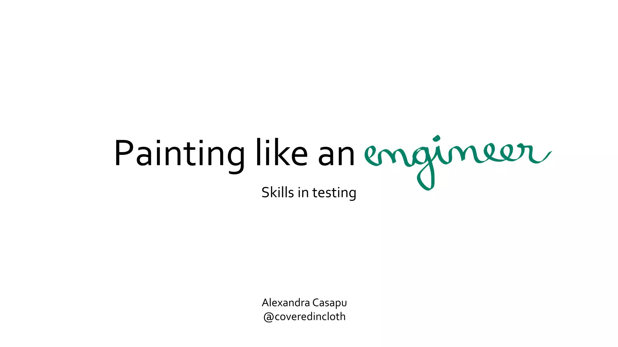Painting like an engineer | PPTX