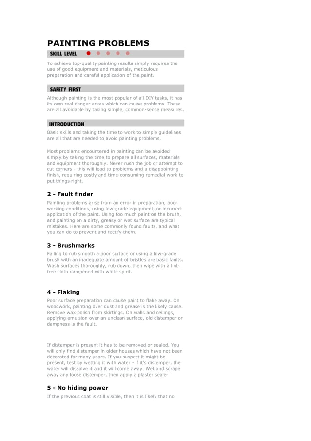 Painting problems | PDF