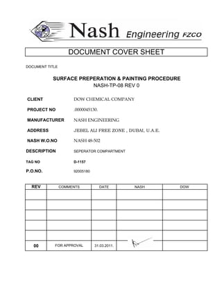Painting procedure rev 0 (d 1157) | PDF