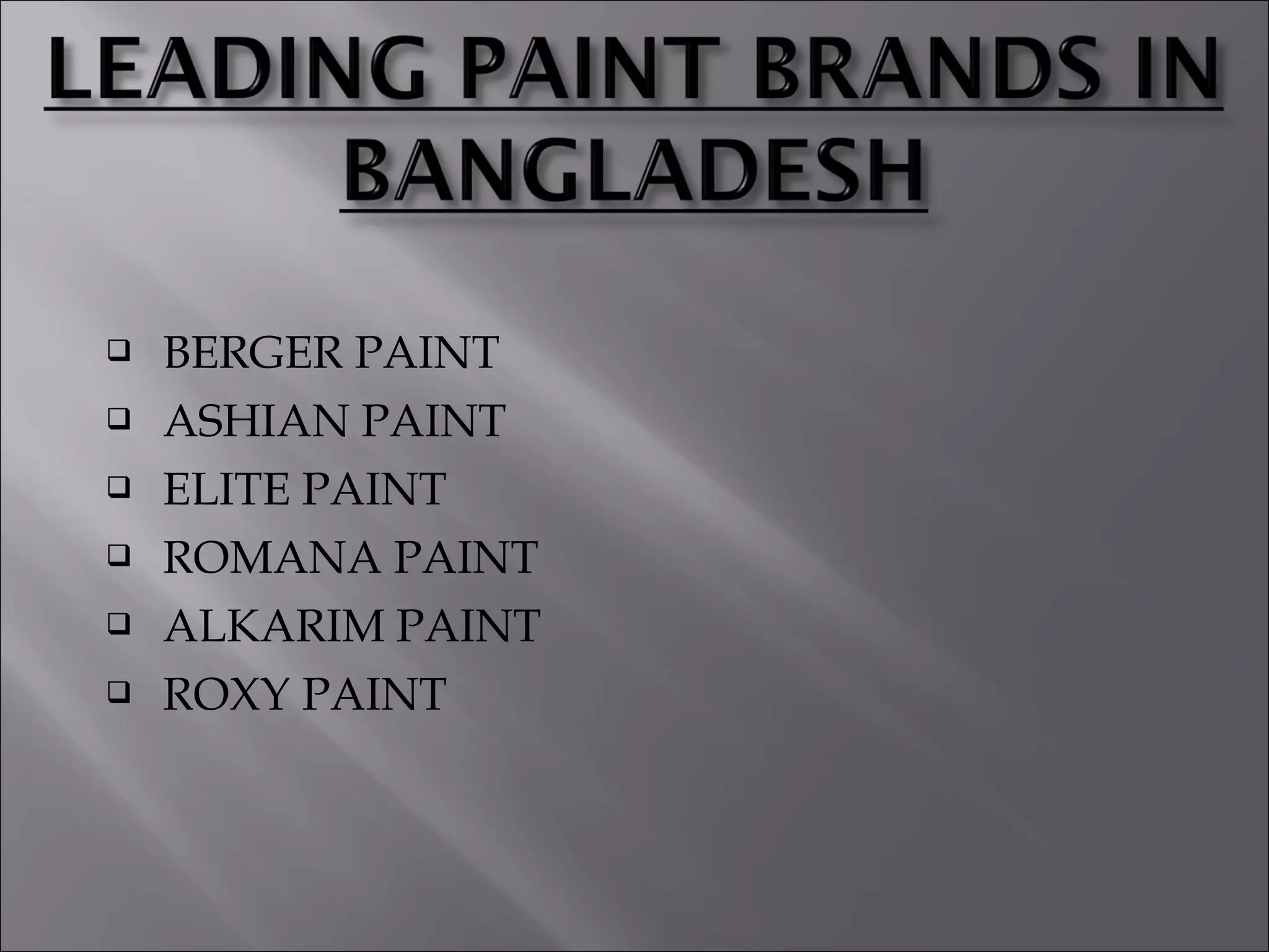Painting quantity presentation | PPT