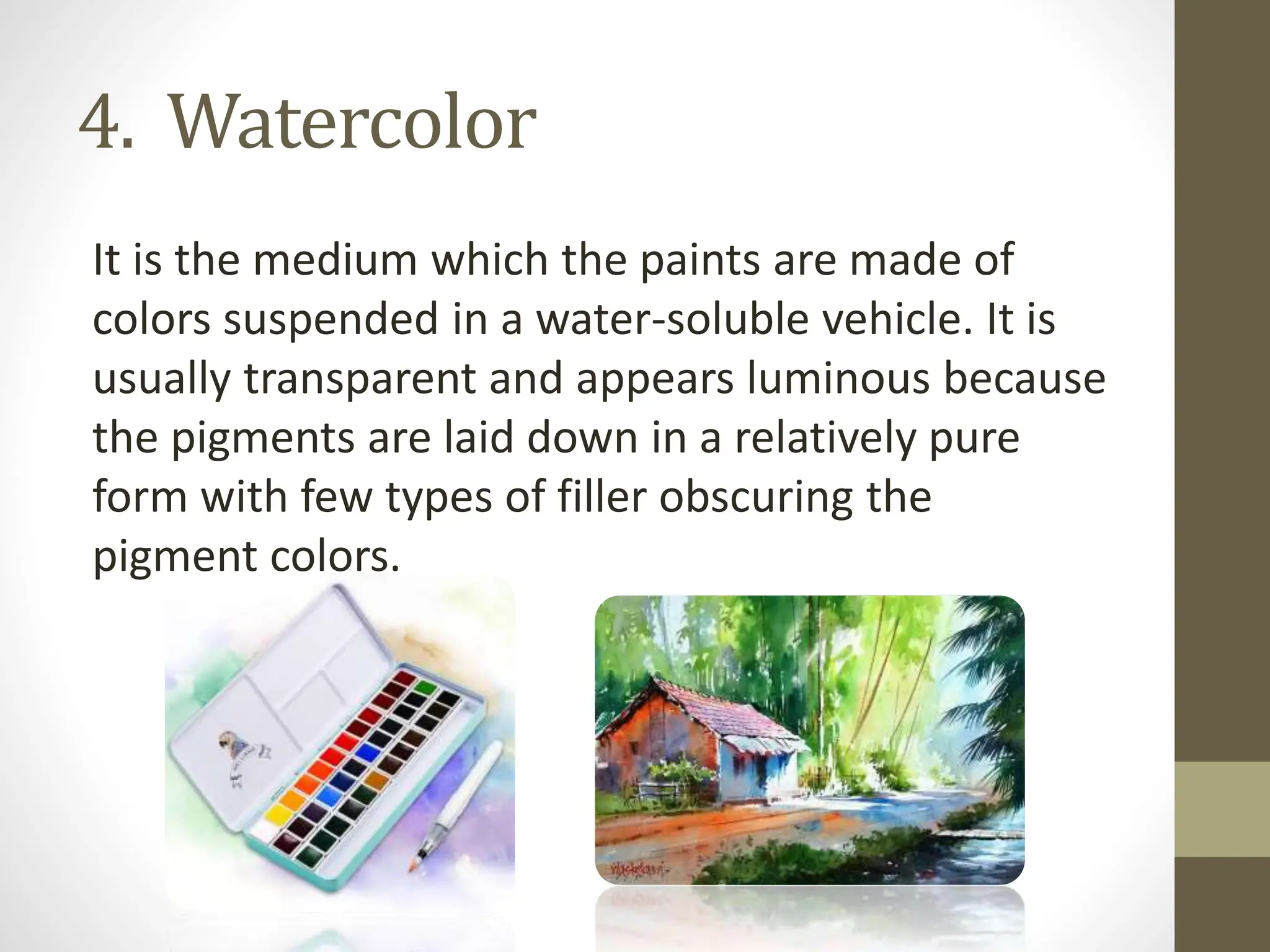 Elements of the Painting and materials pptx | PPTX