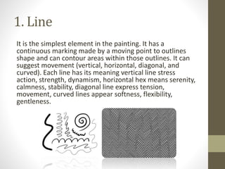 Elements of the Painting and materials pptx | PPTX