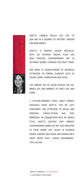 PAINTINGS [ODETTE LABARGE] | PDF