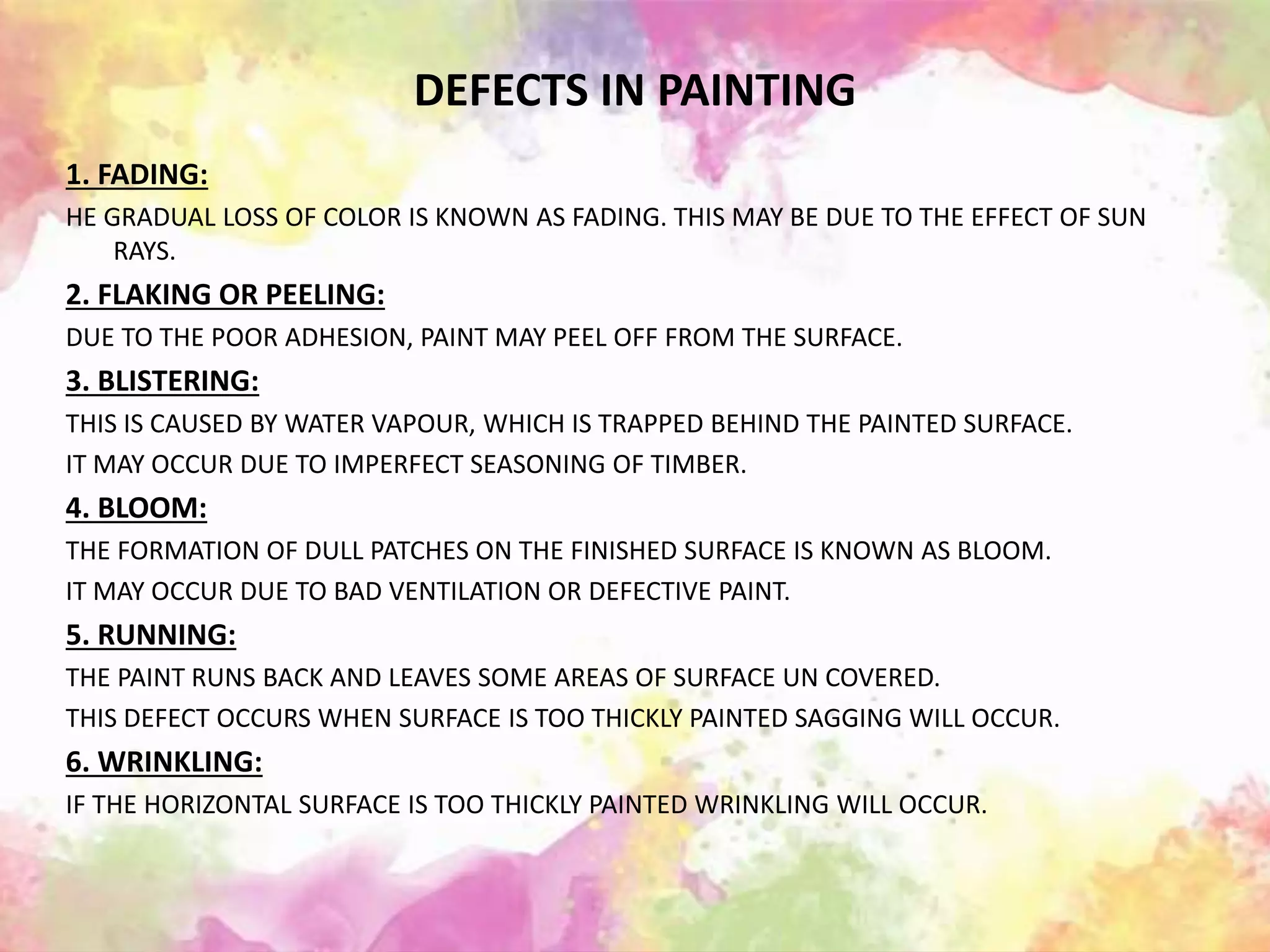 PAINTINGS OF EXTERIOR AND INTERIOR SURFACES | PPTX