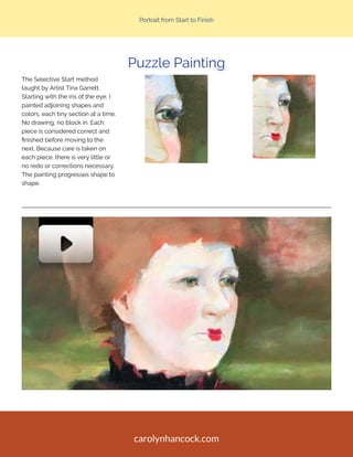 Painting the portrait from start to finish | PDF