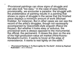 Provisional Painting | PPT