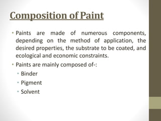 Paint and its application | PPTX