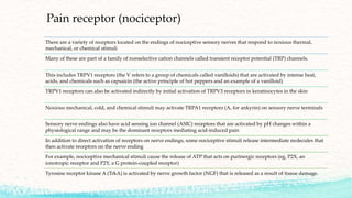 Pain transduction & transmission | PPTX