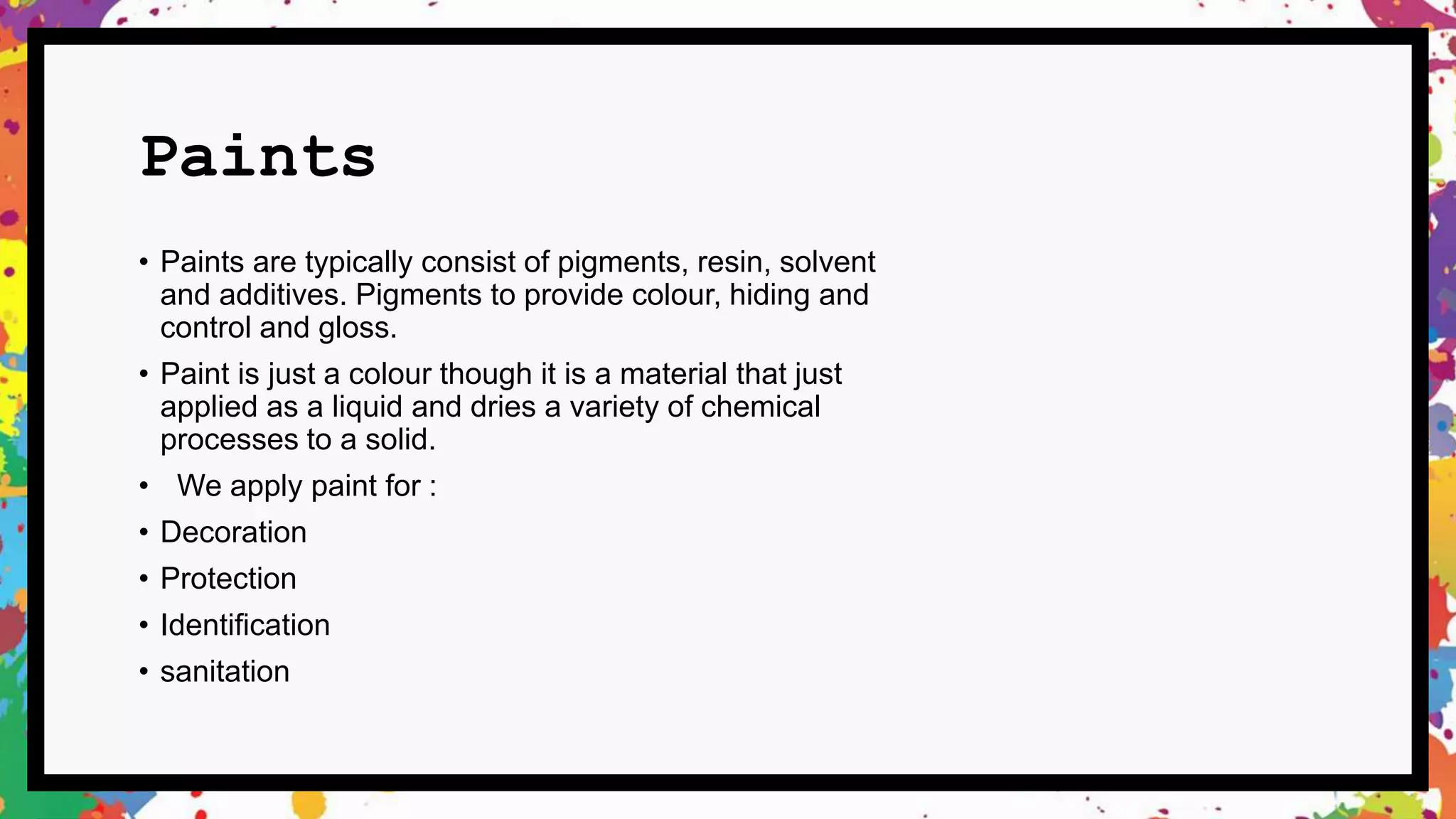 Paints | PPTX