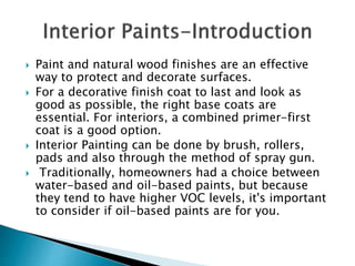 Estimation & Specification on Paints | PPTX