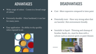 Paints and Finishes | PPTX