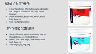 Paints and Finishes | PPTX