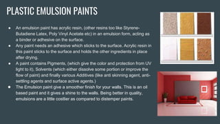 Paints and Finishes | PPTX