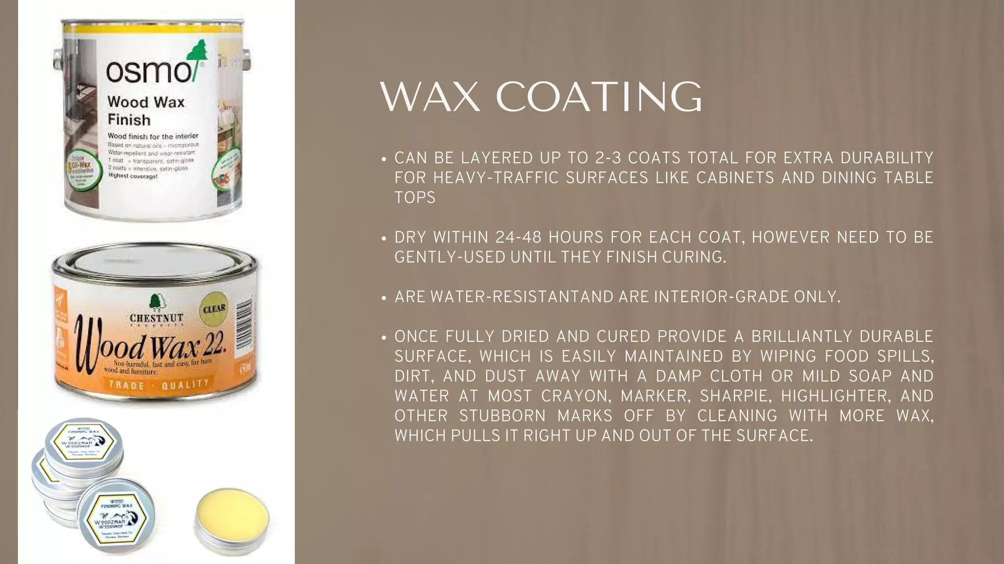 FINISHES - WAX, POLISH, STAIN | PDF | Painting | Arts and Crafts