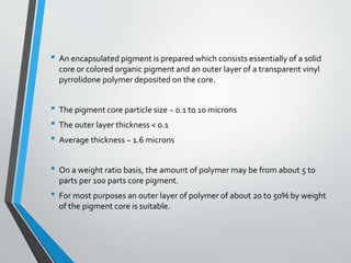 Paints and pigments | PPTX