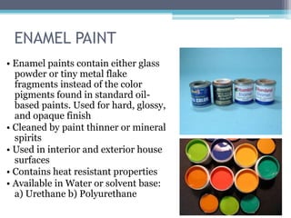 Paints and varnishes | PPTX