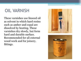 Paints and varnishes | PPTX
