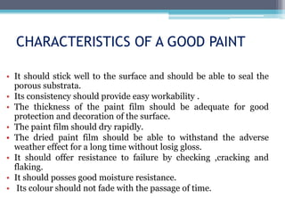 Paints and varnishes | PPTX