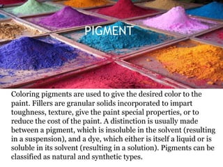 Paints and varnishes | PPTX