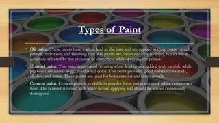 Paints and Varnishes | PPT