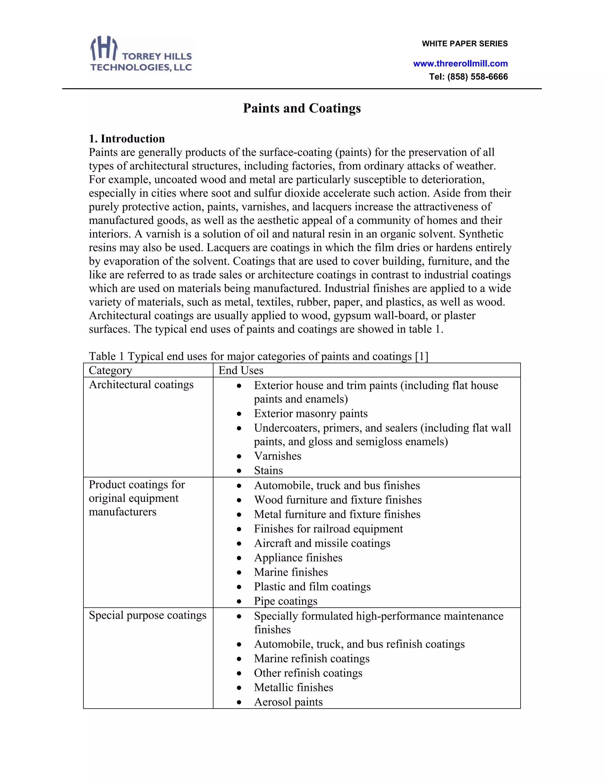 Paints coatings | PDF