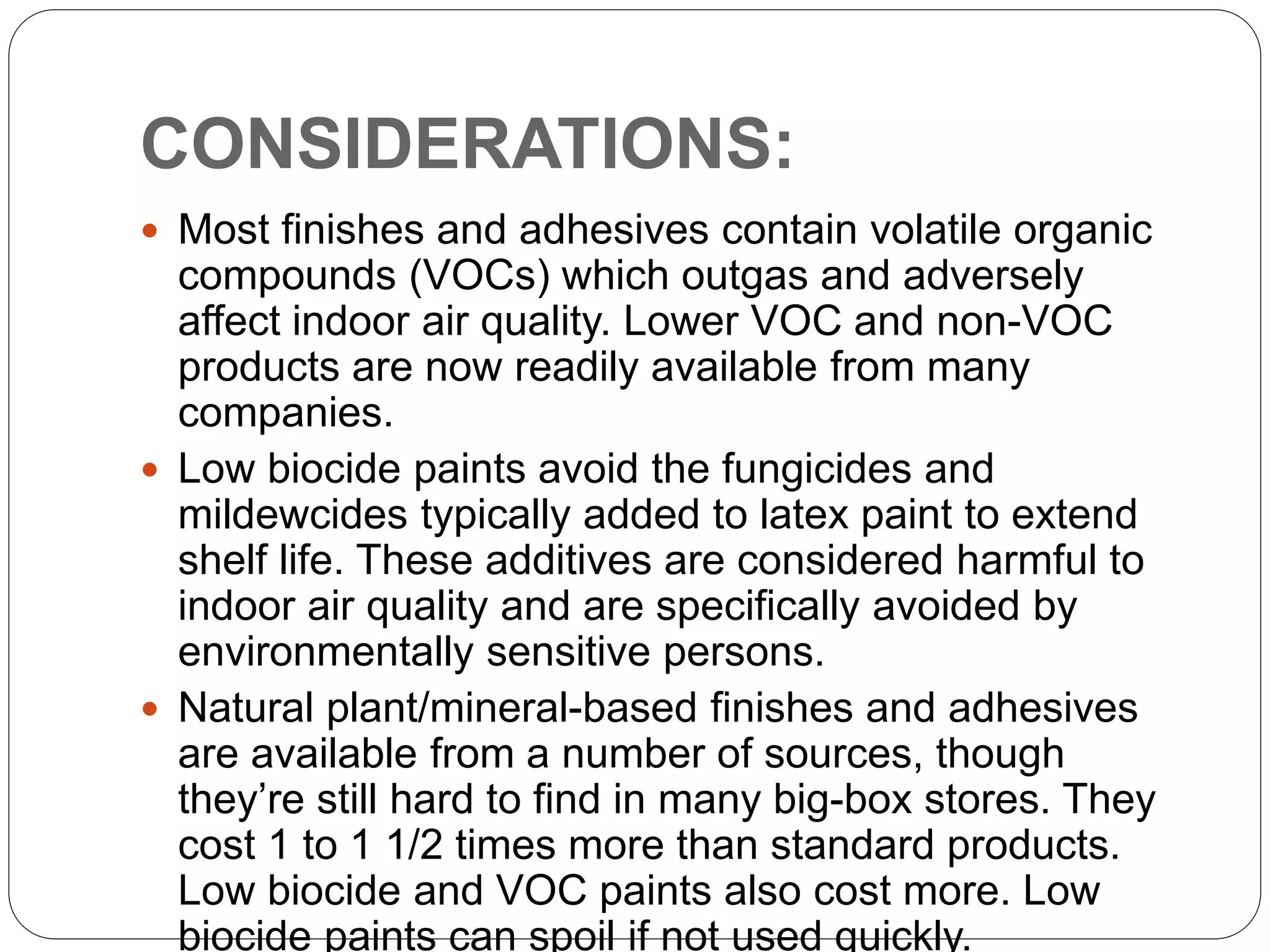 Paints,finishes, adhesives | PPTX