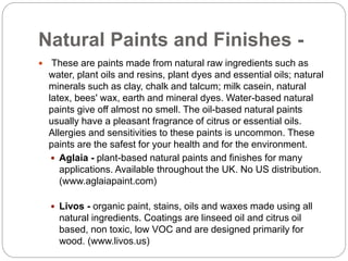 Paints,finishes, adhesives | PPTX