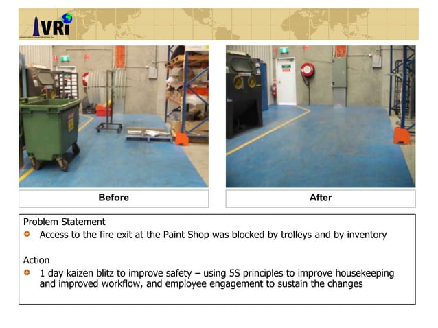 Kaizen Blitz Paint shop layout Jul 2011 | PPTX