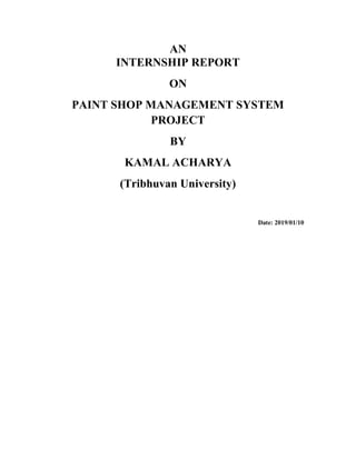 Paint shop management system project report.pdf