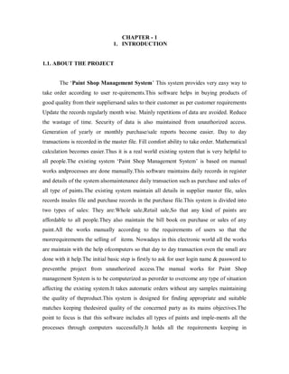 Paint shop management system project report.pdf